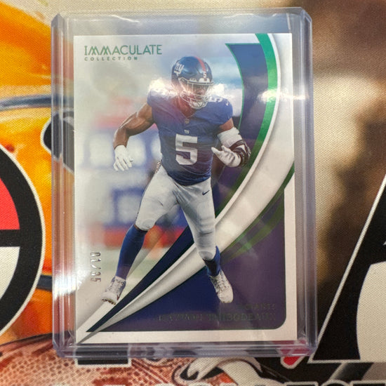 2024 Panini Immaculate Collection NFL Kayvon Thibodeaux Green Refracto ...
