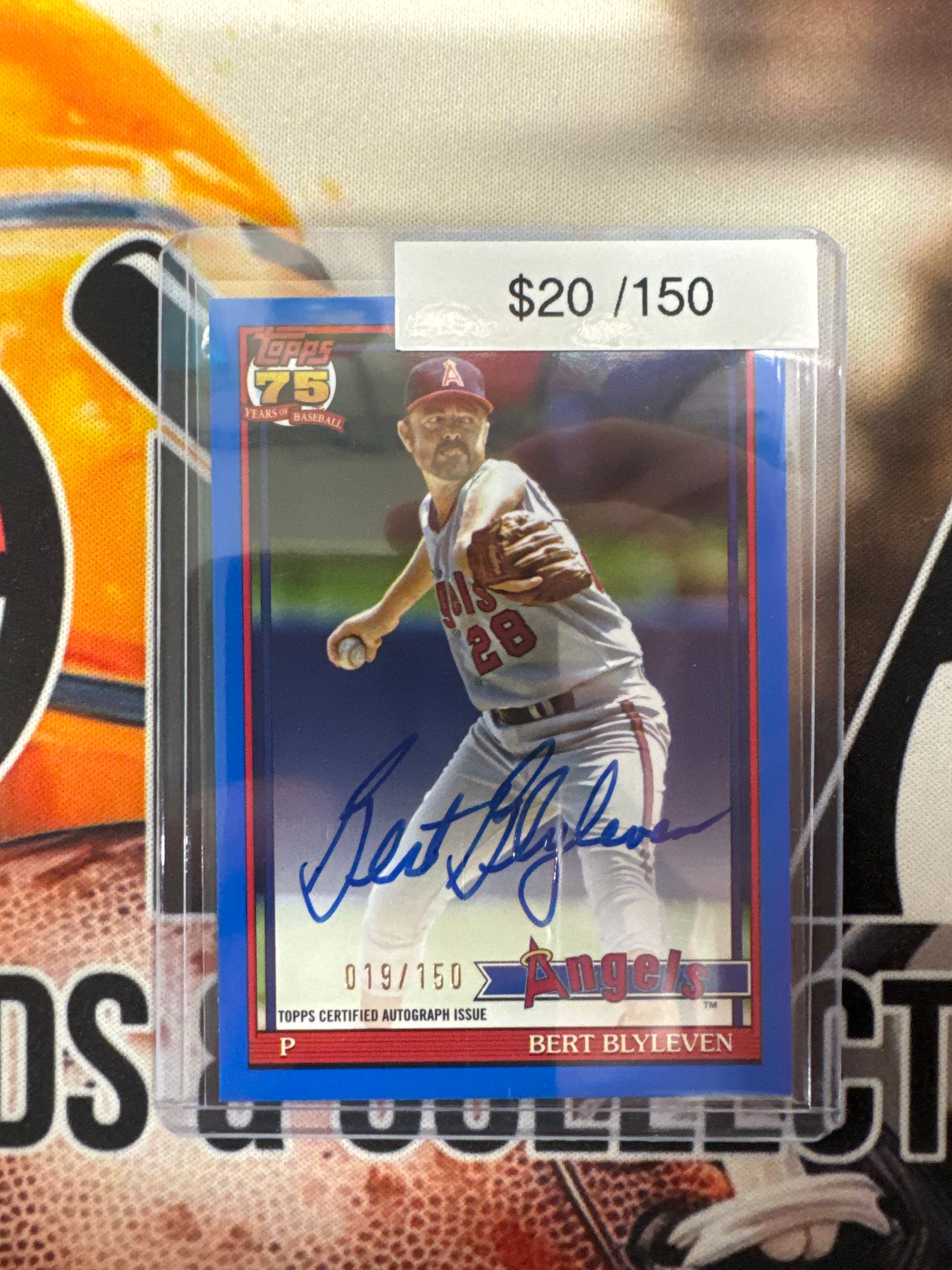 2026 Topps Series 1 MLB Bert Blyleven 1991 Topps Autograph Blue Boarde ...