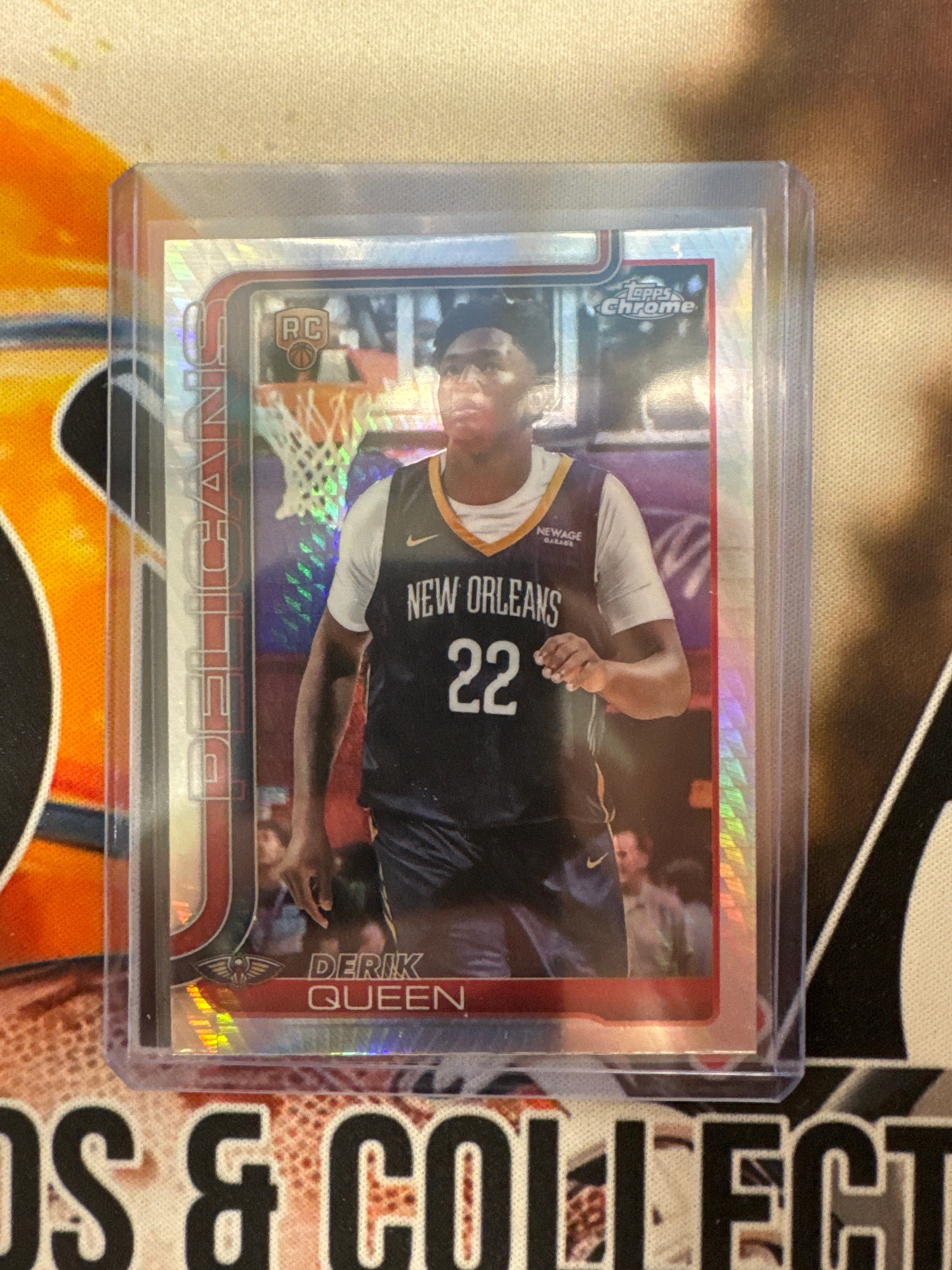 2025 Topps Chrome Basketball Derik Queen Rookie Hyper Prizm – DNAcardshop