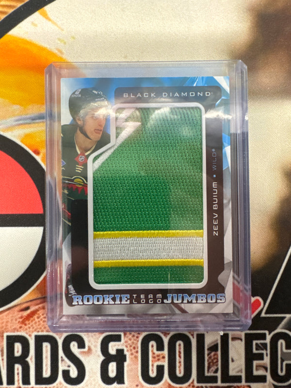 2025-26 Upper Deck Black Diamond NHL Zeev Buium Rookie Jumbo Team Logo ...