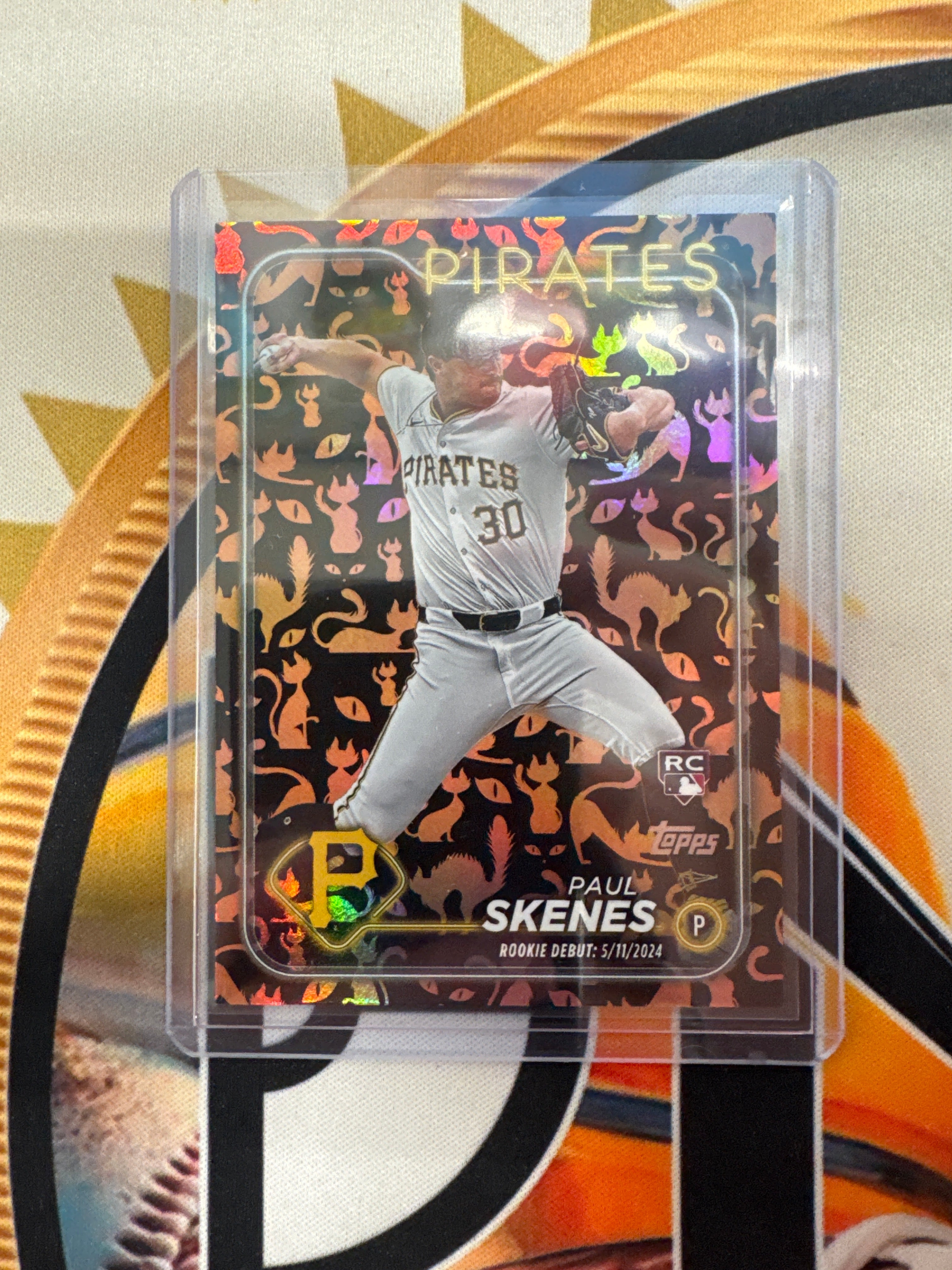 2024 Topps Update Series MLB Paul Skenes Rookie Black Cat Refractor /1 ...