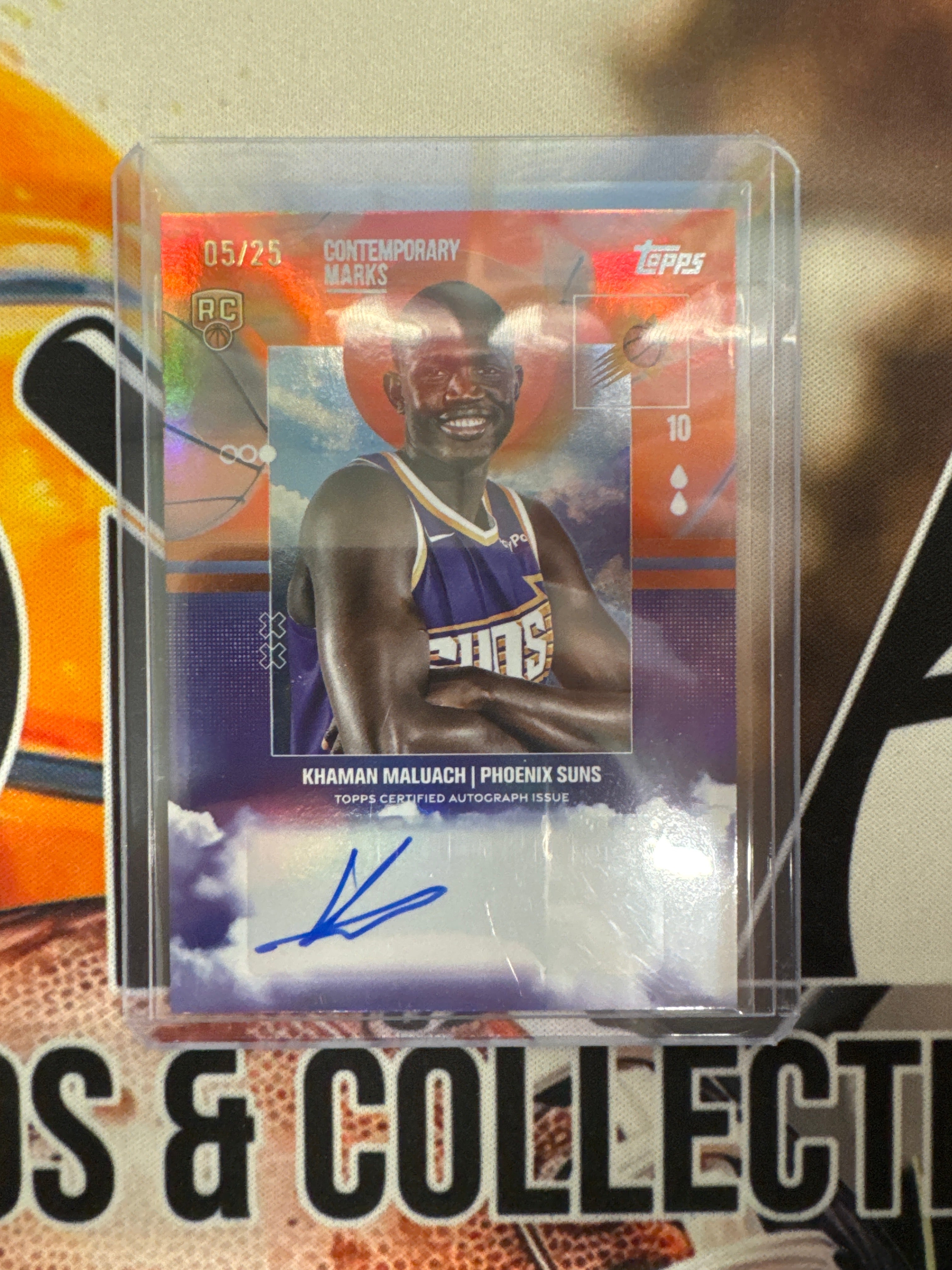 2025-26 Topps NBA Khaman Maluach Rookie Contemporary Marks Signature O ...