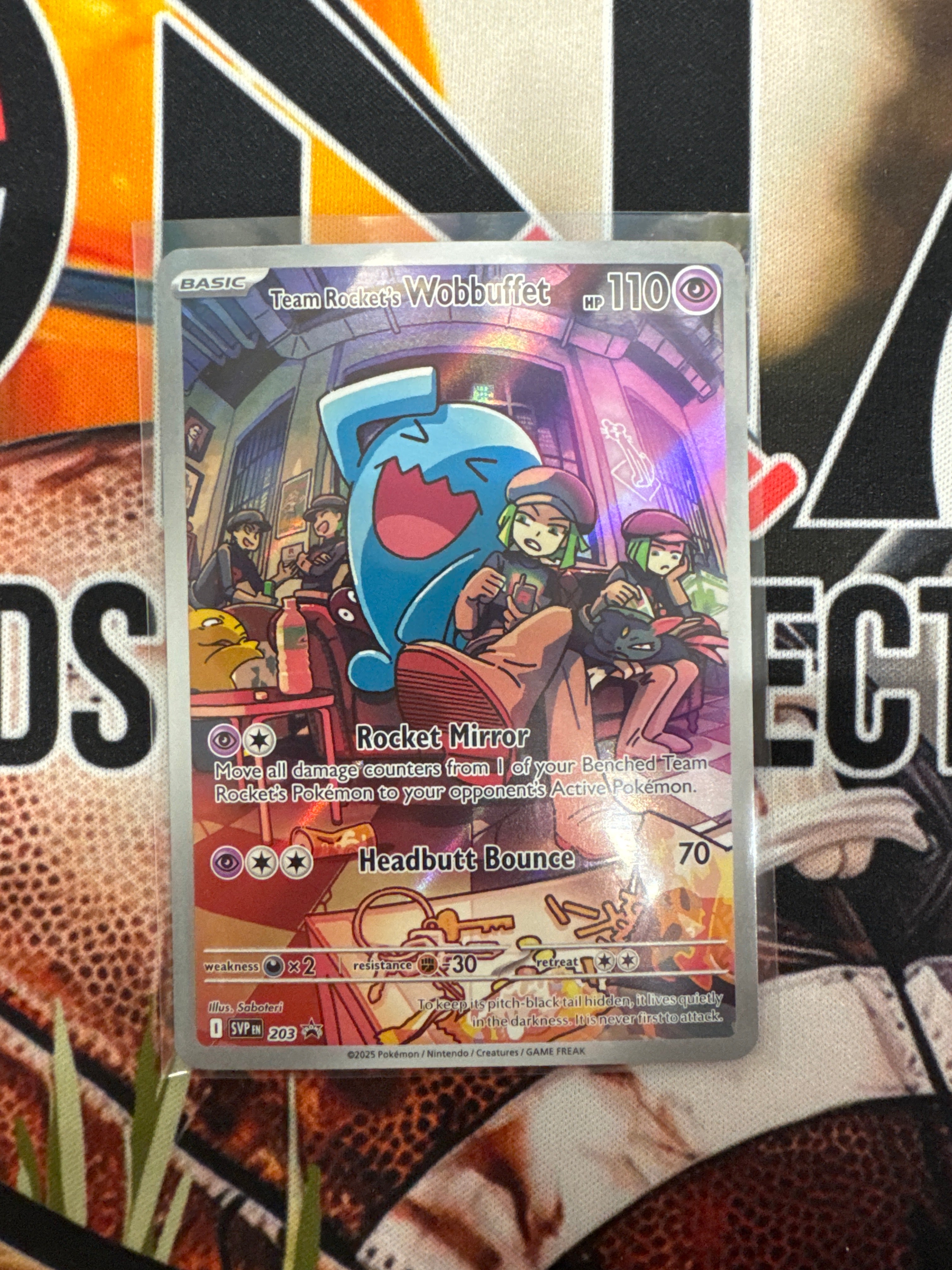Pokemon Team Rocket’s Wobbuffet 203 SVP – DNAcardshop